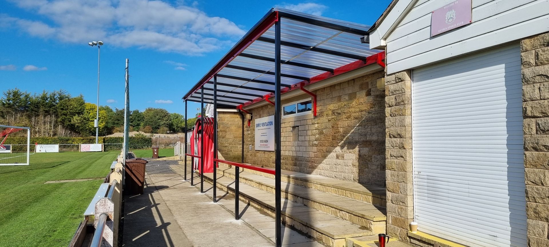 Football Club Canopy Installation | A2Z Canopies - Custom Canopy